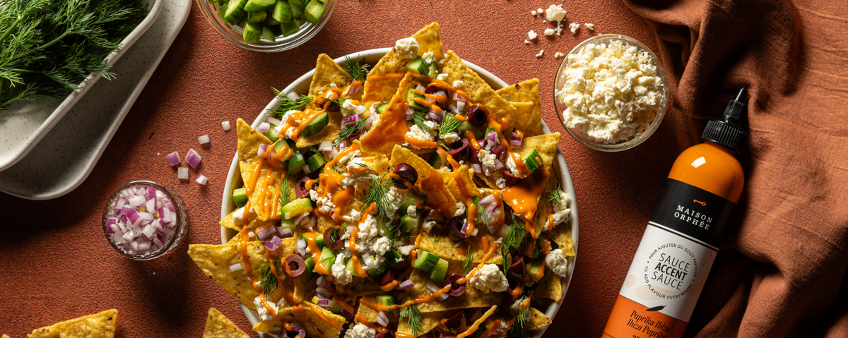 Funky Veggie No-Bake Nachos – La Maison Orphée