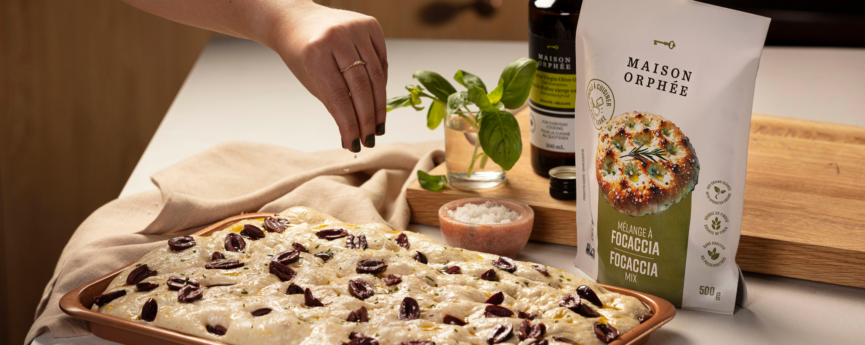 Fougasse aux olives – La Maison Orphée